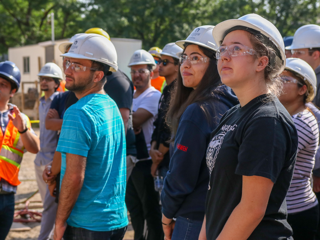 Civil engineering students get sneak peek at historic renovation ...