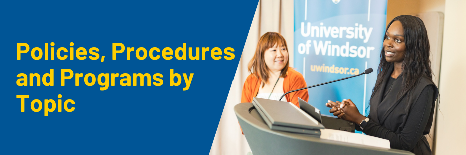 Policies, Procedures and Programs By Topic | Human Resources