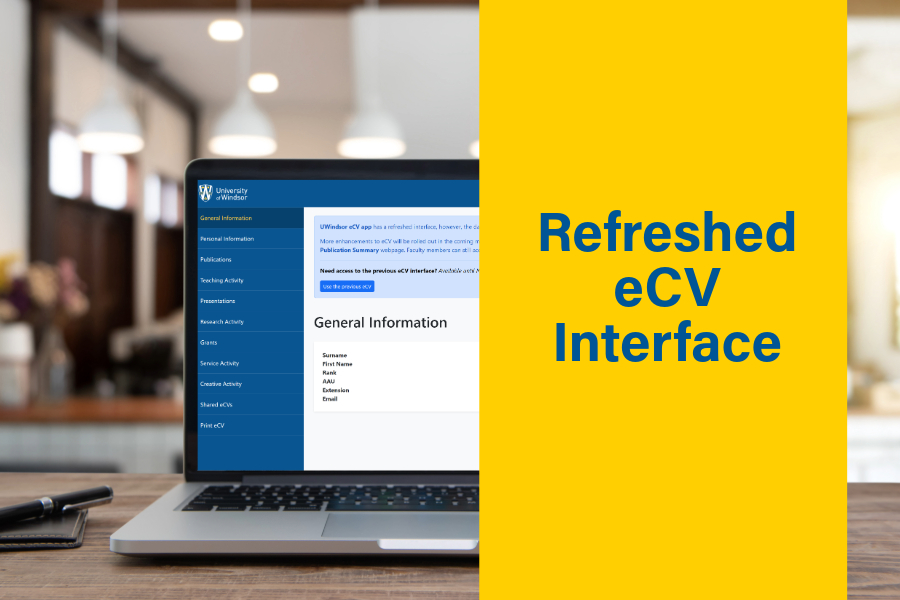 Update to eCV App offers a Refreshed Interface | Information Technology ...