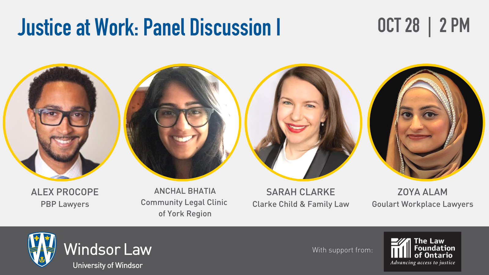 Justice at Work: Panel Discussion I | Faculty of Law