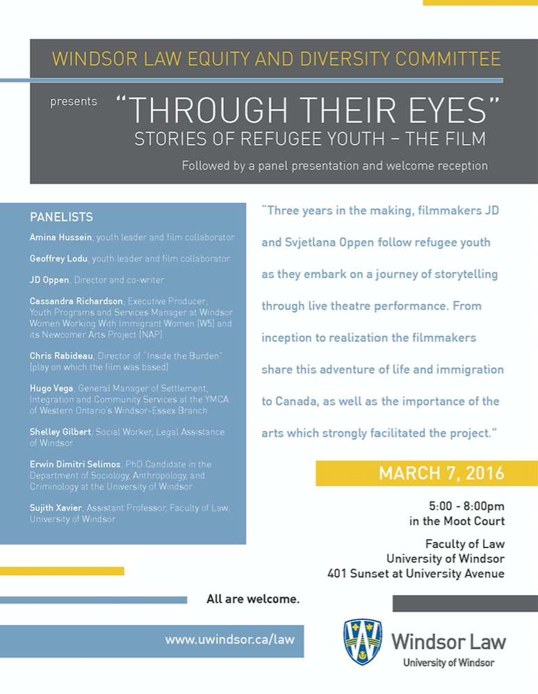 Through Their Eyes” – Stories of Refugee Youth – The Film | Faculty of Law