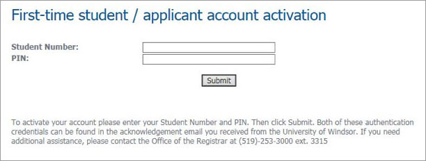 ask.UWindsor - How do I activate my UWin Account for the first time?
