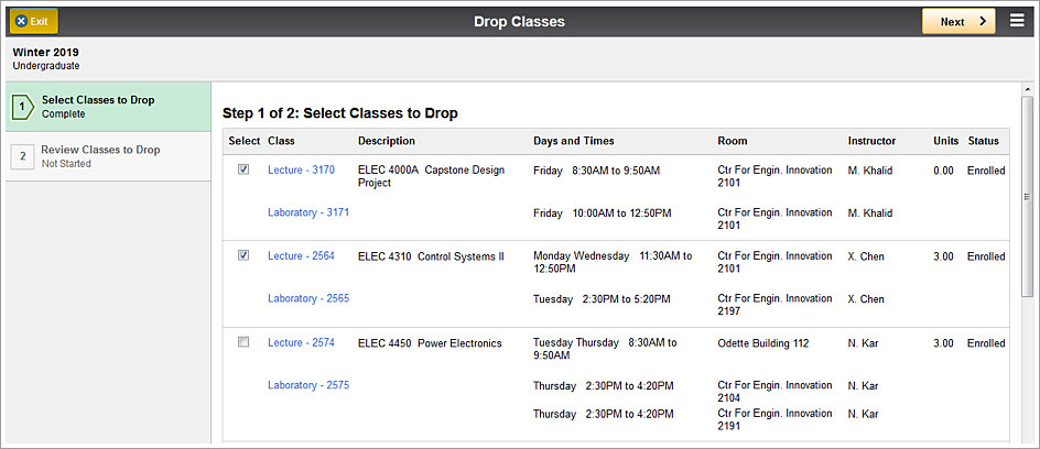 ask.UWindsor - How do I manage my classes on a UWinsite Student waitlist?