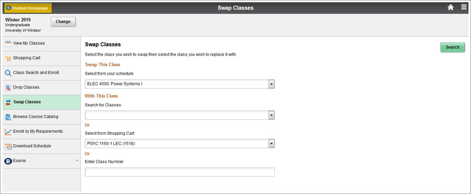 ask.UWindsor - How do I manage my classes on a UWinsite Student waitlist?