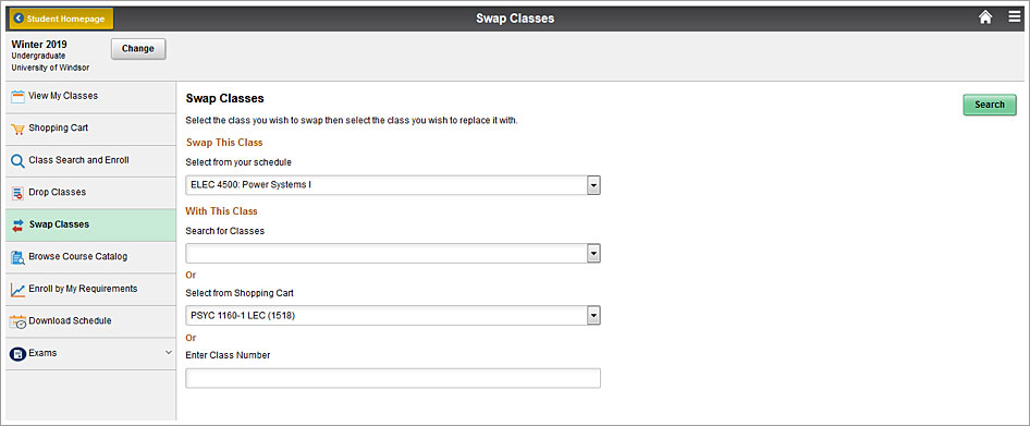 ask.UWindsor - How do I manage my classes on a UWinsite Student waitlist?
