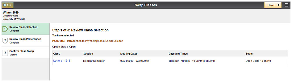 ask.UWindsor - How do I manage my classes on a UWinsite Student waitlist?