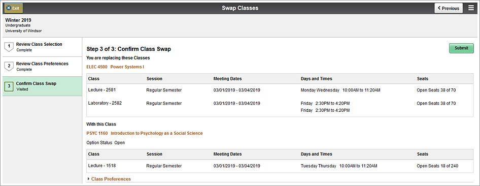 ask.UWindsor - How do I manage my classes on a UWinsite Student waitlist?