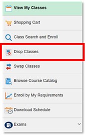 ask.UWindsor - How do I drop a course on UWinsite Student?