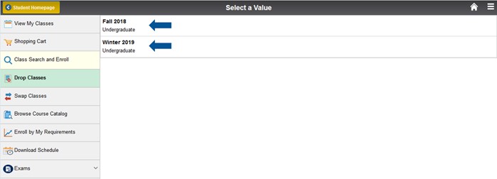 ask.UWindsor - How do I drop a course on UWinsite Student?