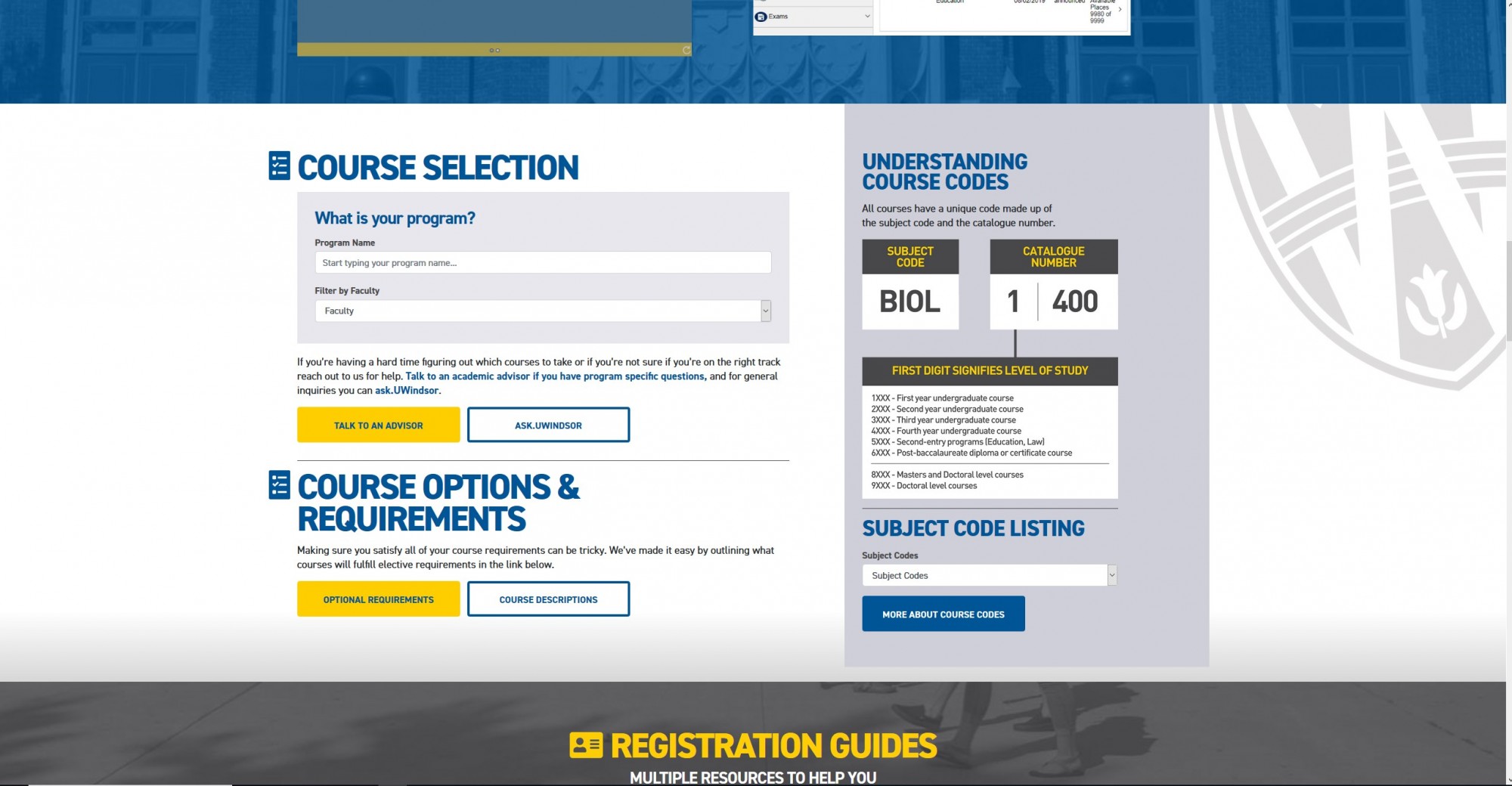 ask.UWindsor - What first year courses do I need to take?