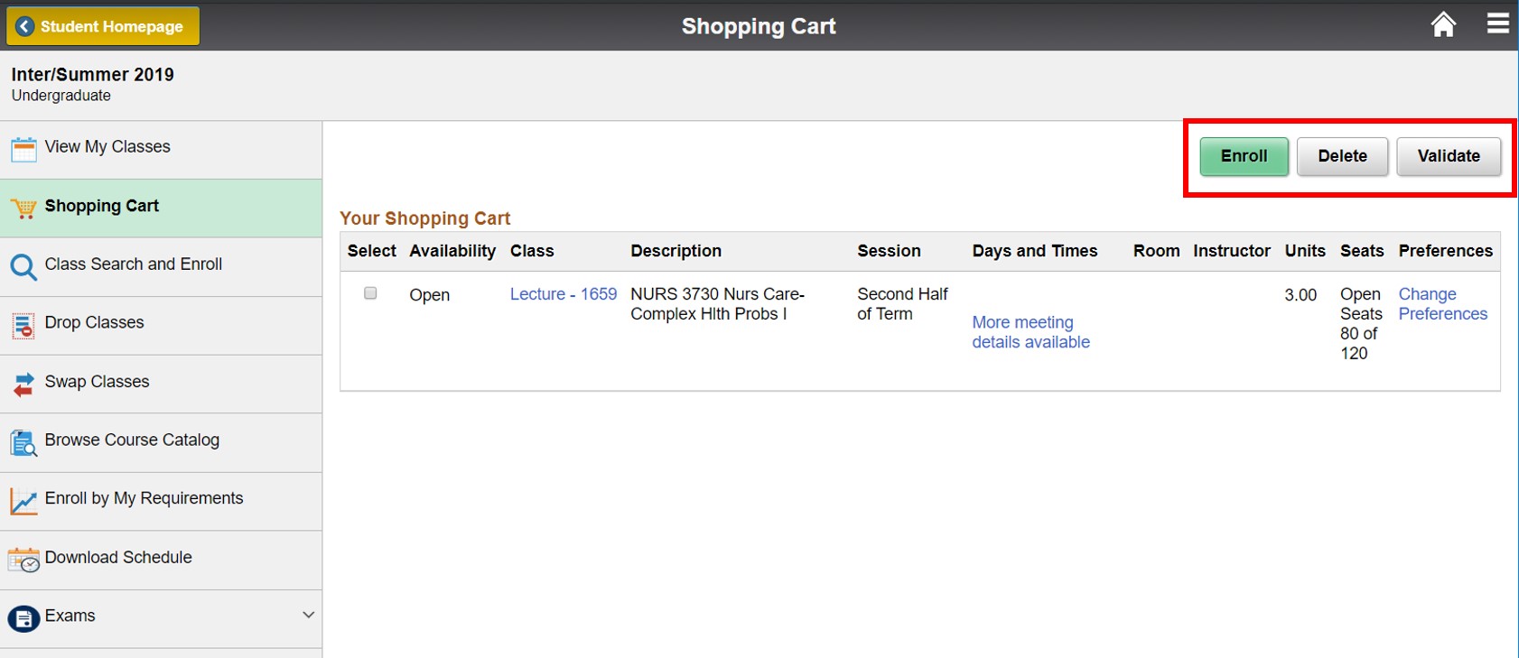 ask.UWindsor - How do I use the shopping cart in UWinsite Student?