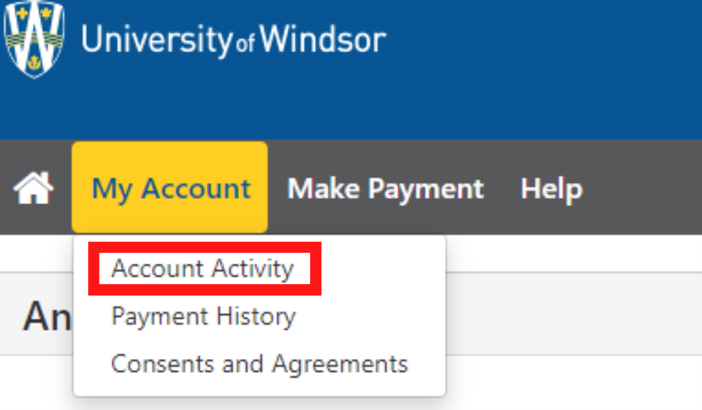 ask.UWindsor - How do I view payment and account history in the Student ...