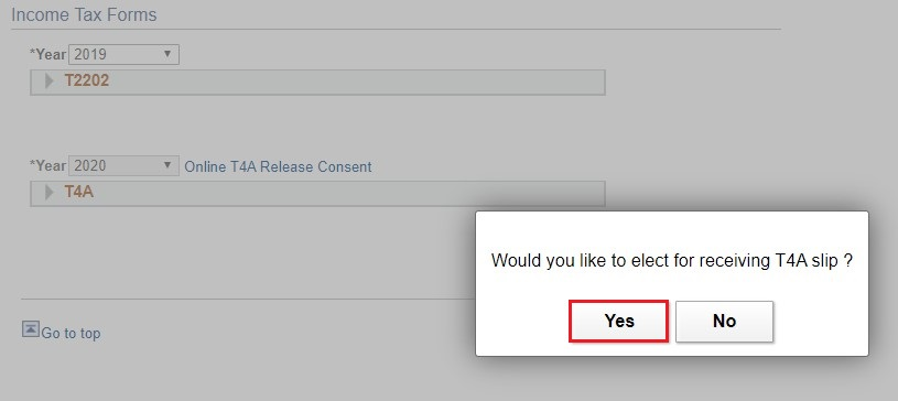 ask.UWindsor - How to access T4A tax forms electronically?