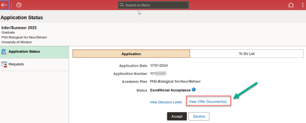 ask.UWindsor - How do I view and/or accept my offer to a graduate ...
