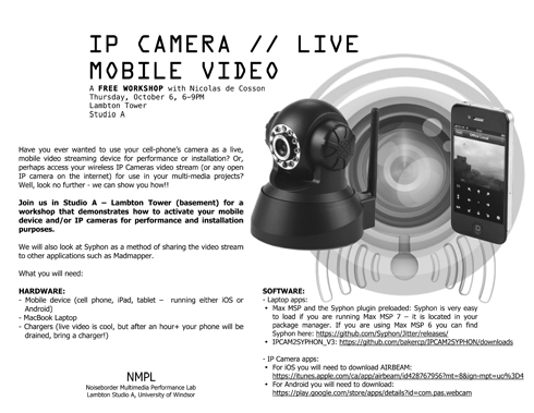 IP Camera - Live Mobile Video | Noiseborder Multimedia Performance Lab ...