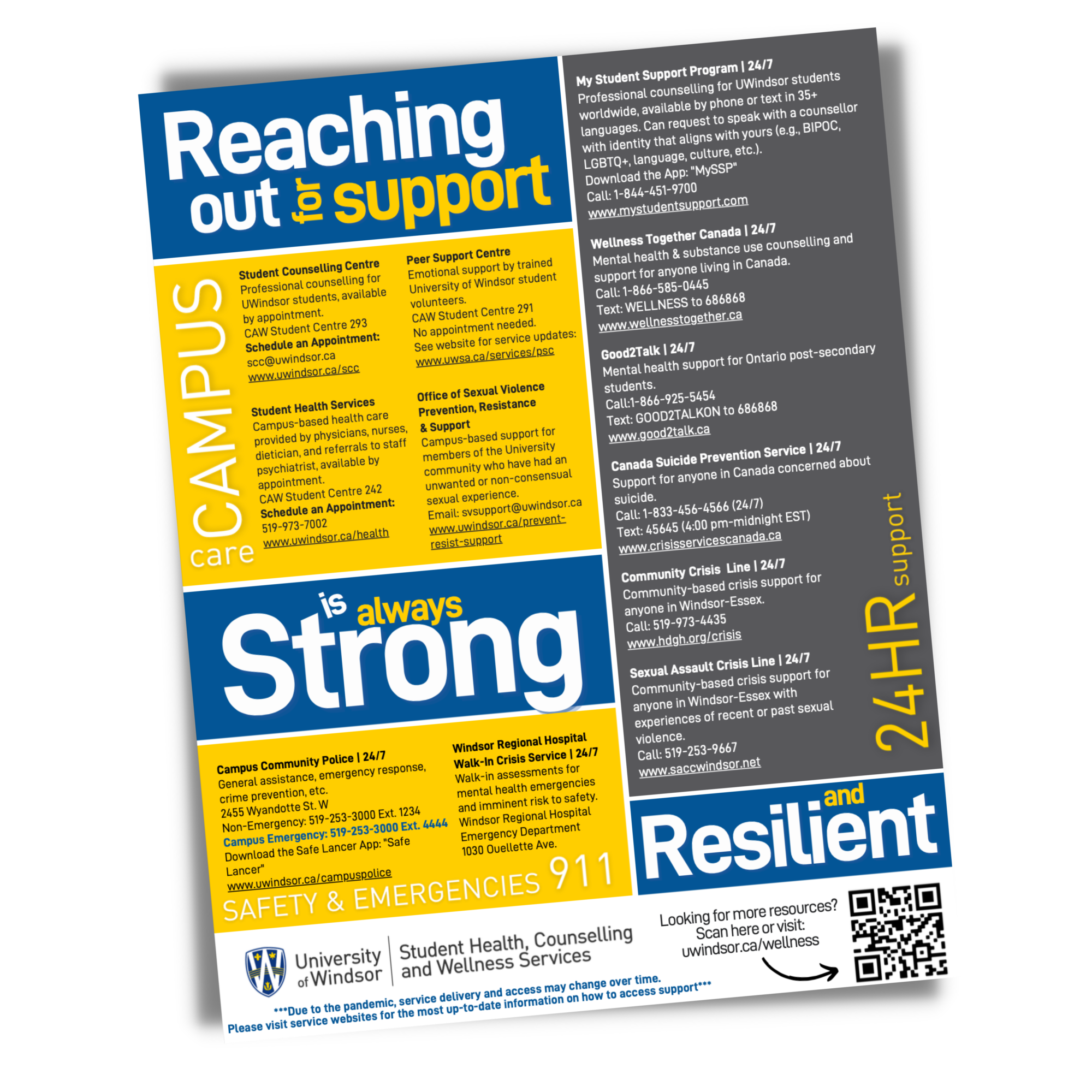 Printable Resources | Student Health, Counselling and Wellness